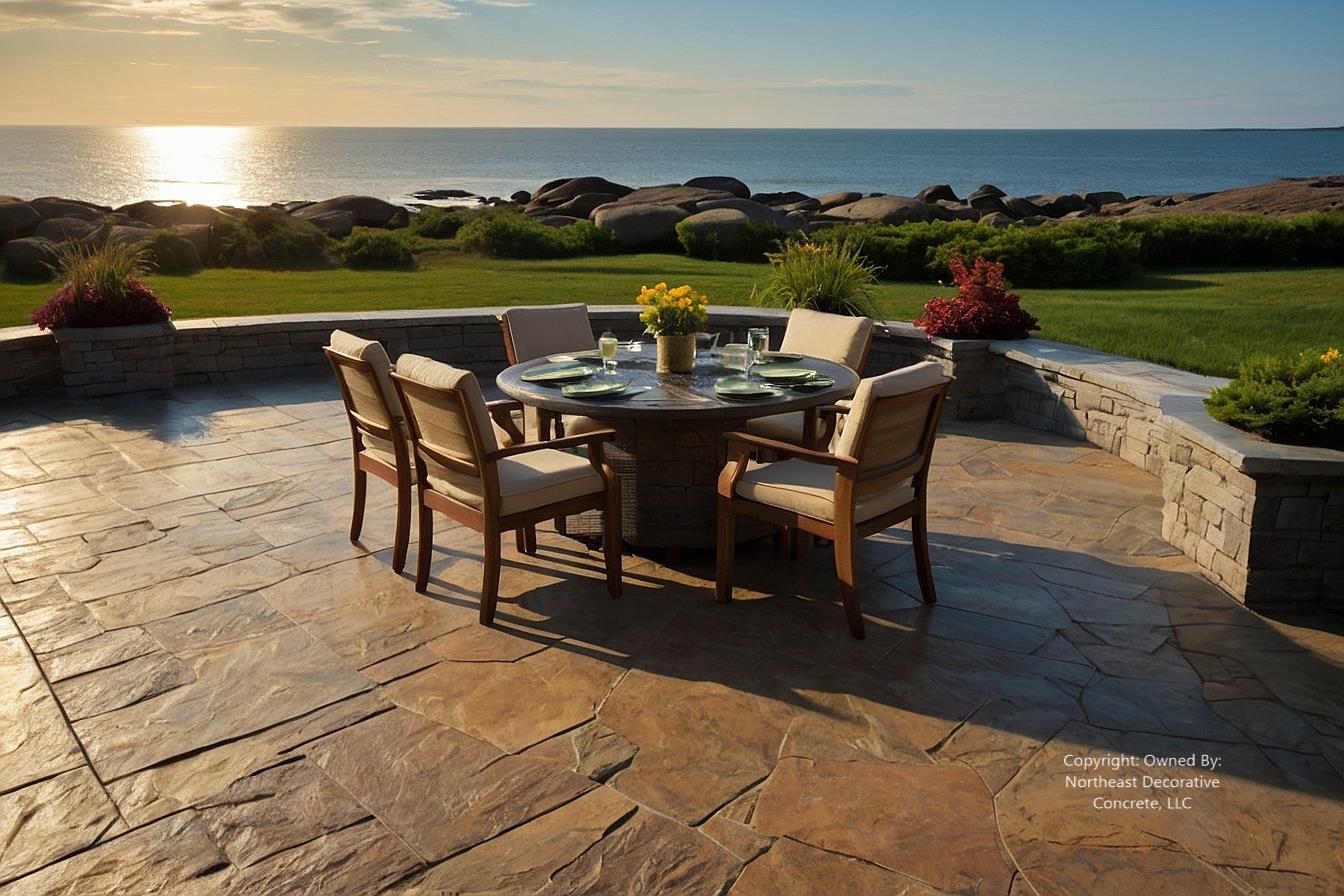 Does a Stamped Concrete Patio Get Hot In The Summer Sun
